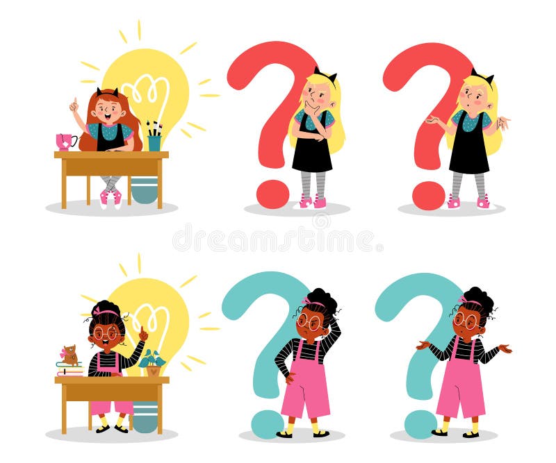 Child Overthinking Stock Illustrations – 17 Child Overthinking Stock ...