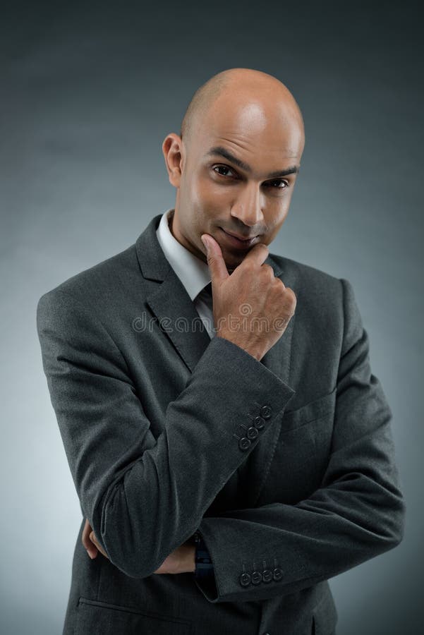 Pensive look stock photo. Image of formal, business, collar - 41319178