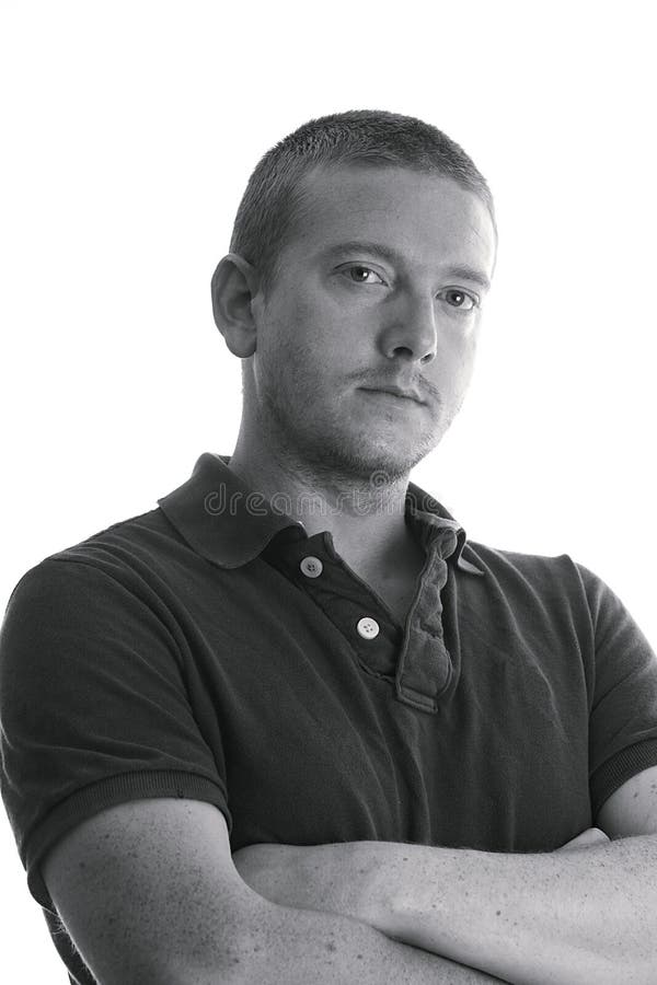 Pensive Male Stripped To Waist Stock Photo - Image of caucasian, macho ...