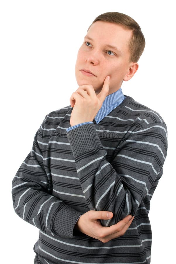 Pensive man stock photo. Image of lonely, attractive - 13557328