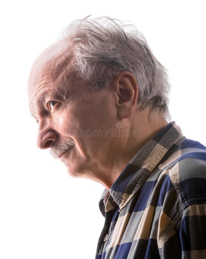 Pensive Man with Serious Expression Stock Photo - Image of scientific ...