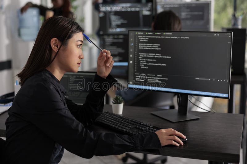 Pensive Programmer Thinking at Ideas Trying To Write Code Stock Photo ... Pensive Programmer Thinking at Ideas Trying To Write Code Stock Photo ...