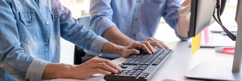 Pensive Programmer Working On On Desktop Pc Programming Code Technologies Or Website Design At