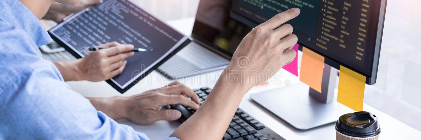 Computer Programmer Sleeping in the Office Stock Image - Image of ...