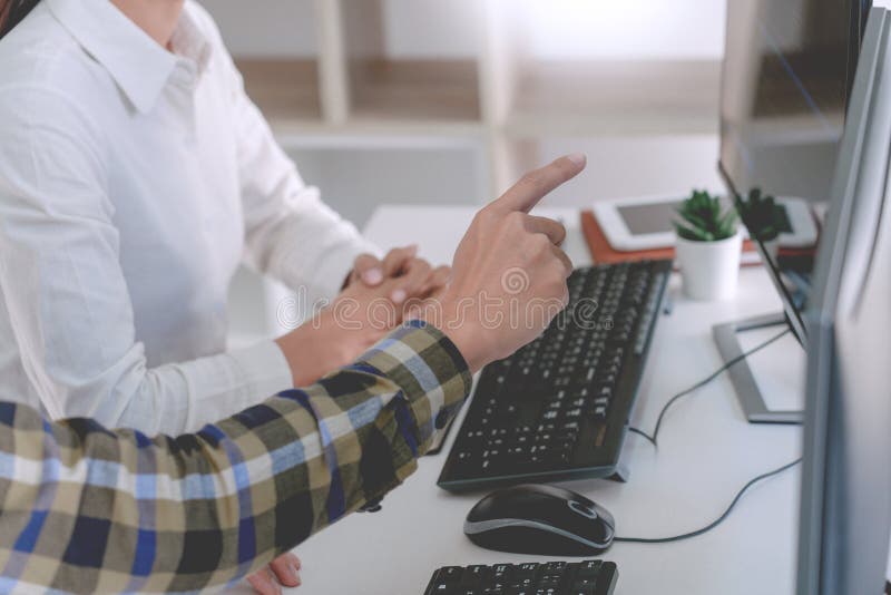 Pensive Programmer Working On Desktop Pc Programming Code Technologies Or Website Design At