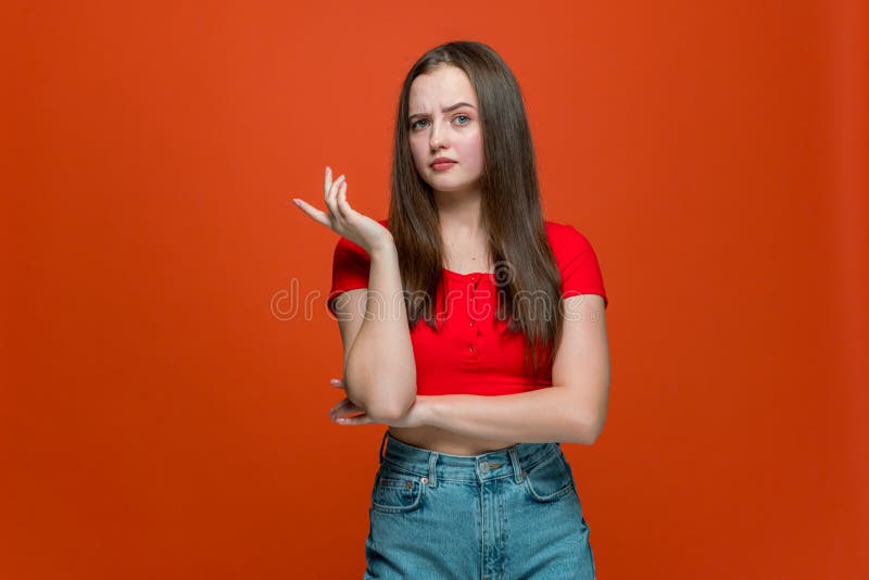 Pensive Puzzled Young Modern Girl Think Out Problem, Solving Cognitive ...