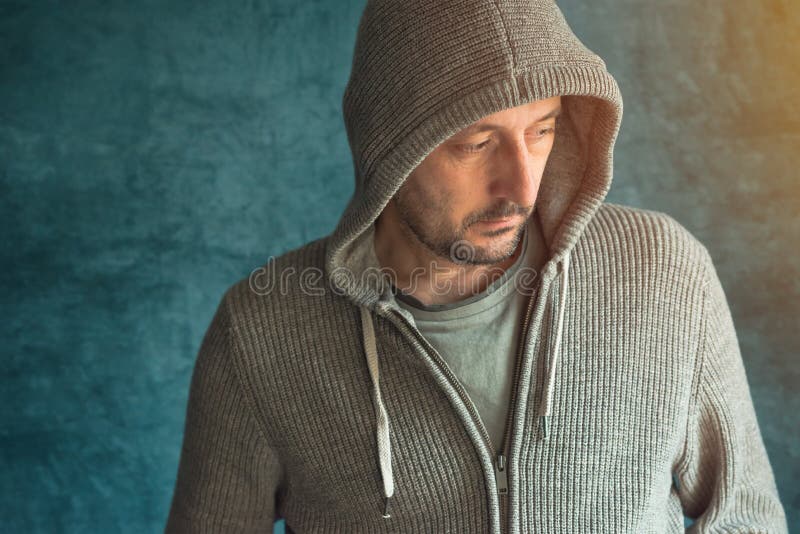 Pensive sad man stock image. Image of hopeless, adult - 132495905