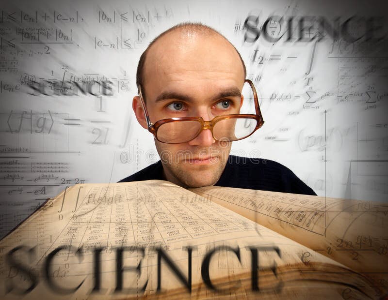 Pensive Scientific Mathematician Stock Photo - Image of physicist ...