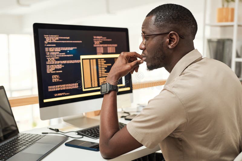 Software Engineer Reading Programming Code Stock Image - Image of ... Software Engineer Reading Programming Code Stock Image - Image of ...