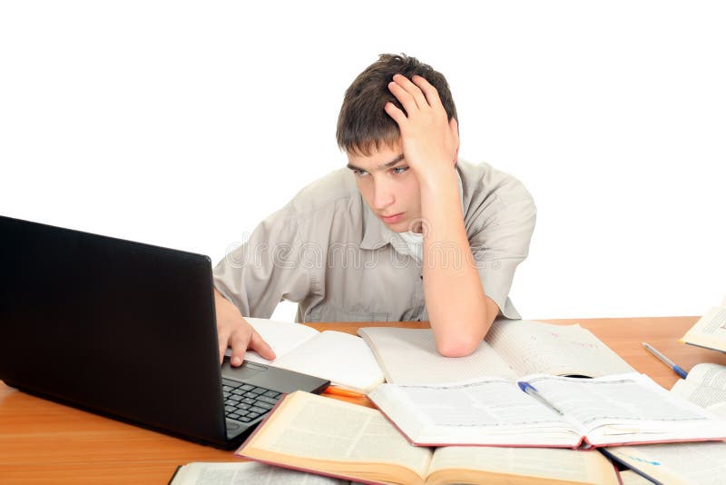 Hard time studying stock photo. Image of exam, academic - 38071114