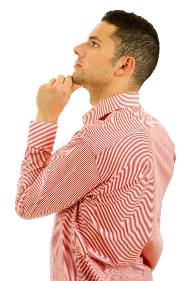 Pensive stock image. Image of expressions, hair, human - 33914831