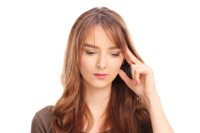 Person Remembering Something