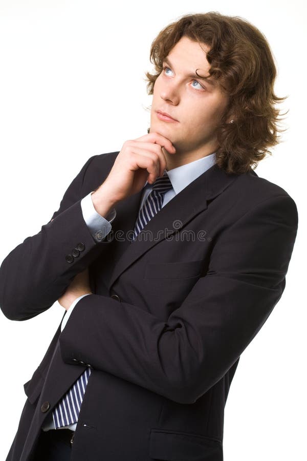 Pensiveness stock photo. Image of competitive, attractive - 12585958