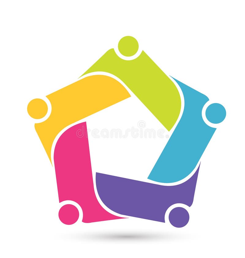 Penta Team Group People Vector Logo Stock Vector - Illustration of ...