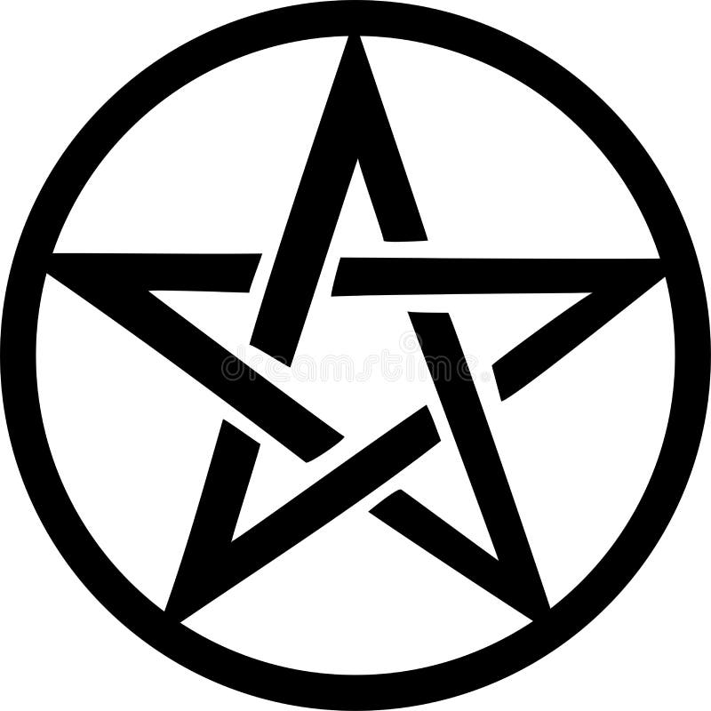 Pentacle stock illustration. Illustration of icon, evil - 6863698