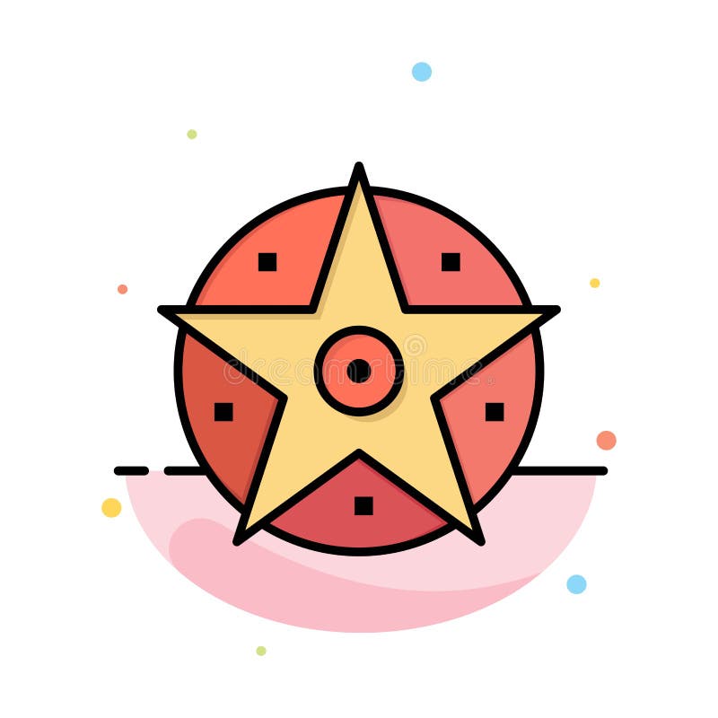 Pentacle, Satanic, Project, Star Abstract Flat Color Icon Template ...