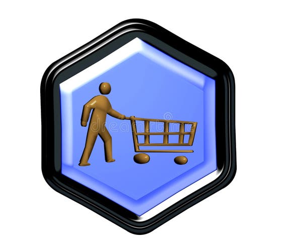 Pentagon button stock illustration. Illustration of petagon - 4290535