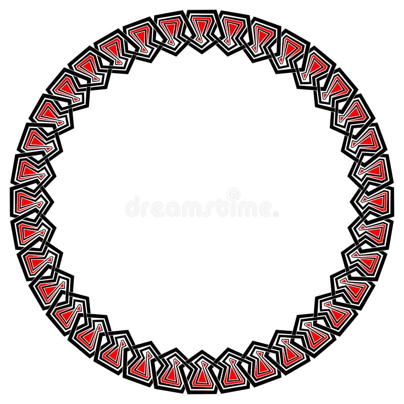 Pentagon Chain Symbolic Concept Design Stock Illustration ...