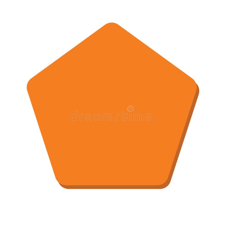 Pentagon 2D Basic Shape Vector Illustration, Math Geometric Shape Stock ...