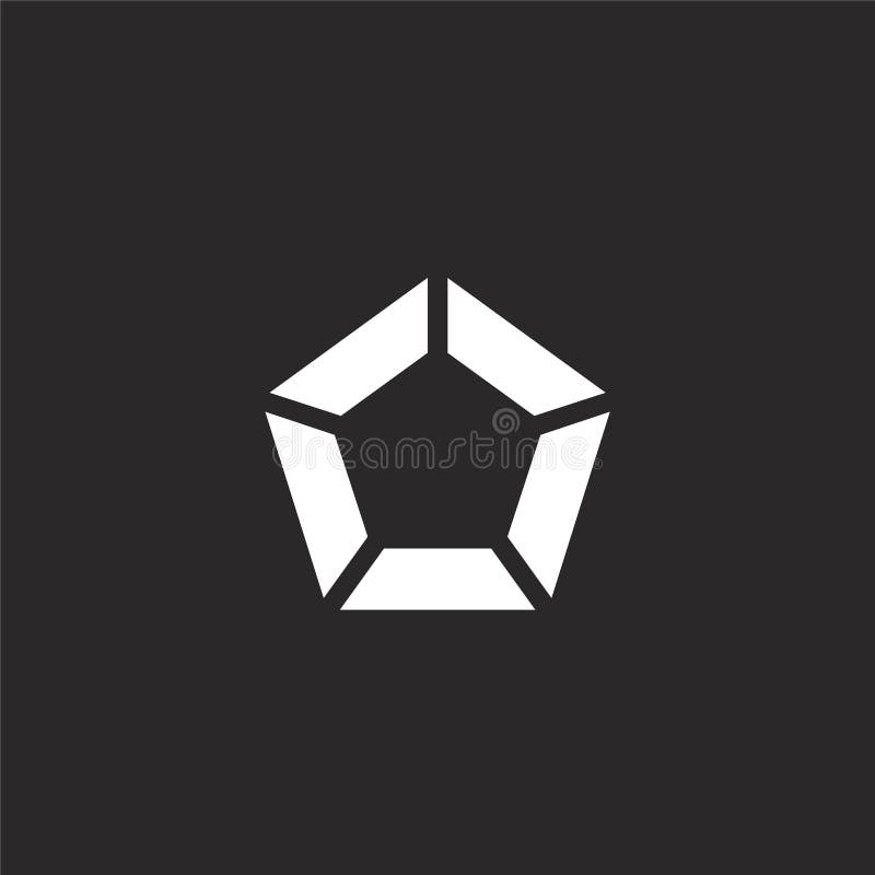 Pentagon Icon. Filled Pentagon Icon for Website Design and Mobile, App ...