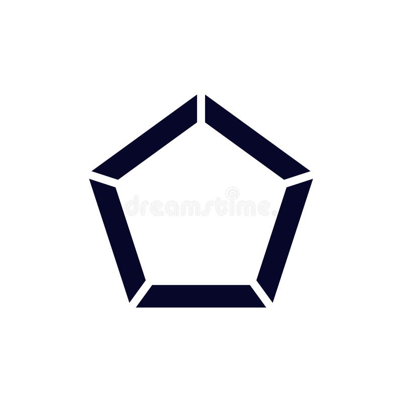 Pentagon Shaped Minimalistic Logo with Clean Lines and Bold Design ...