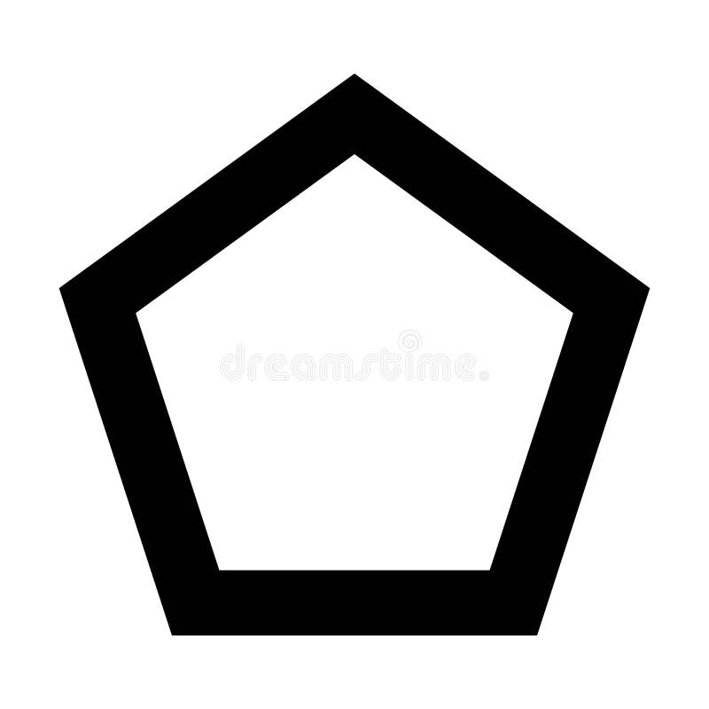 Pentagon Symbol Shape Vector Icon for Creative Graphic Design Ui ...