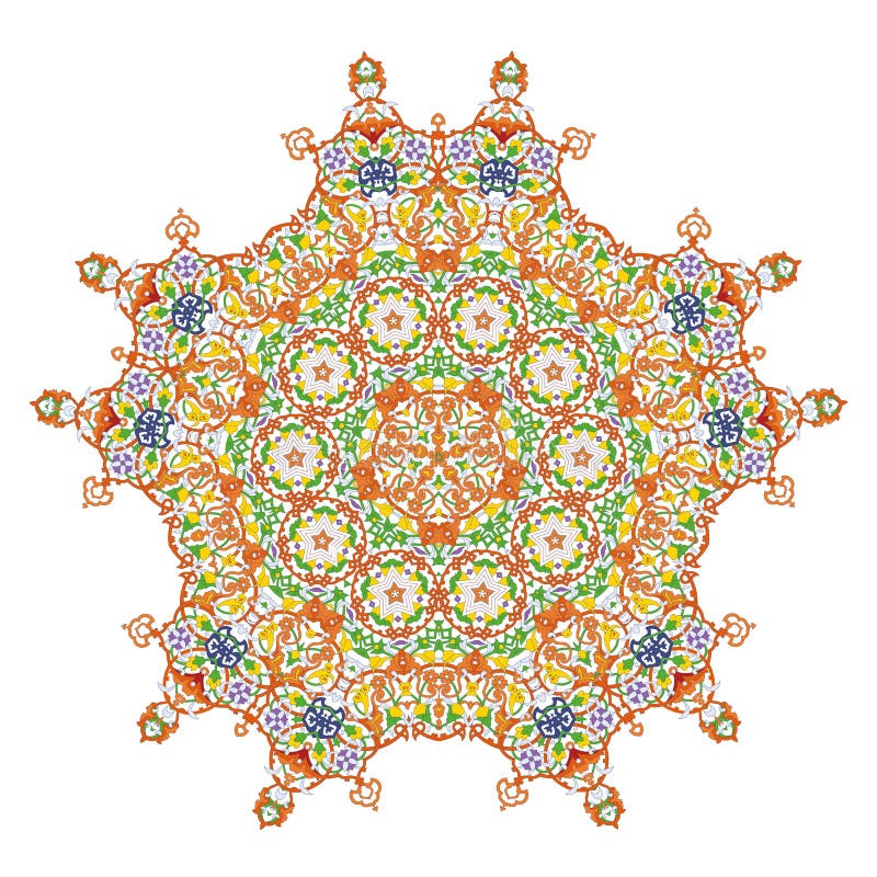 Pentagonal Mandala Five Pointed Design Element EPS Stock Vector ...