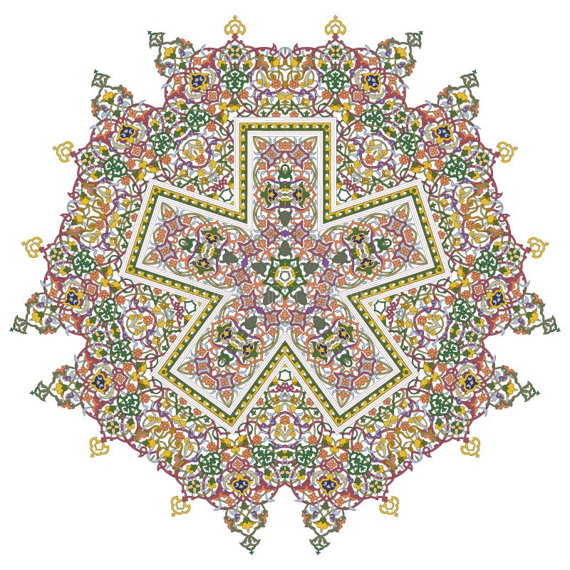 Pentagonal Mandala Five Pointed Design Element EPS Stock Vector ...