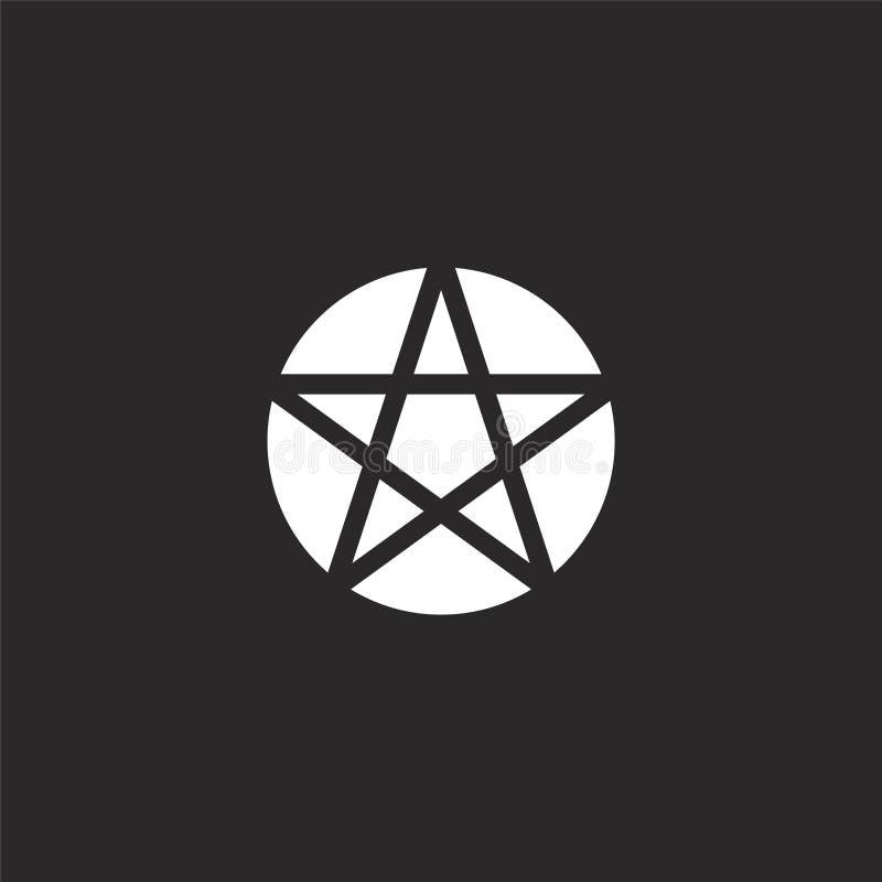 Pentagram Icon. Filled Pentagram Icon for Website Design and Mobile, App Development Stock ...