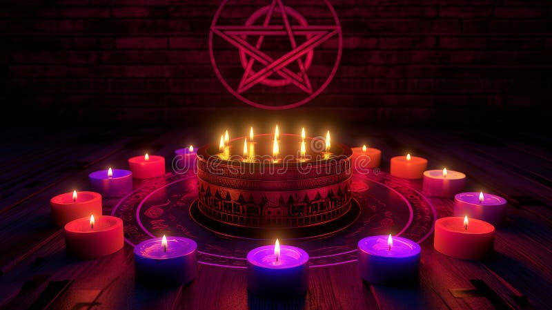 Candlelight Rituals Stock Illustrations – 68 Candlelight Rituals Stock ...