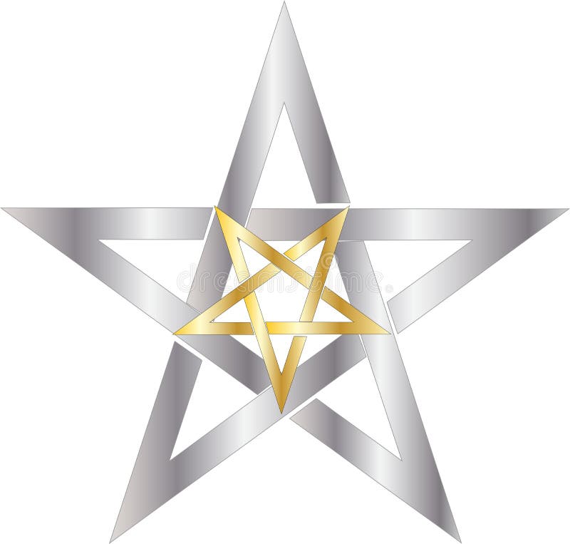 Pentagram stock vector. Illustration of harmony, pagan - 30389786