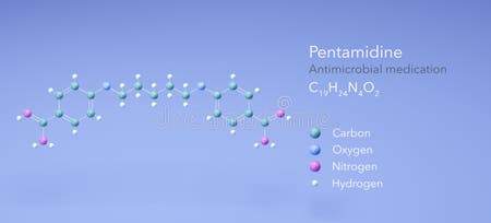 Pentamidine Molecule, Molecular Structures, Antimicrobial Medication ...