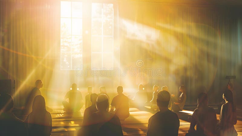 Pentecost, a Peaceful Gathering of People in a Sunlit Room Experience ...