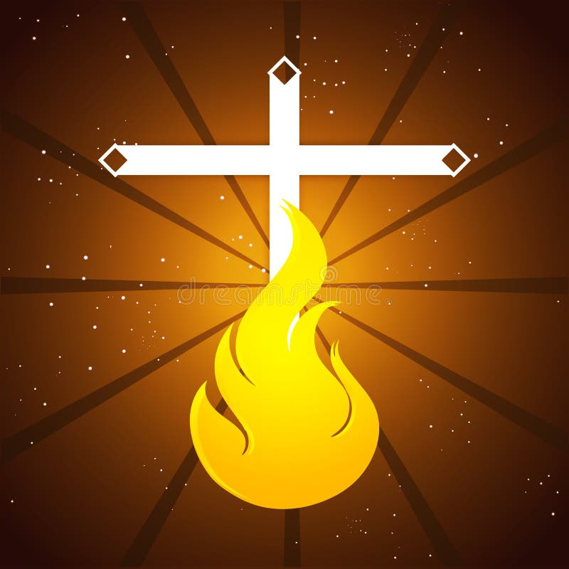 Pentecost Sunday Abstract stock illustration. Illustration of languages ...