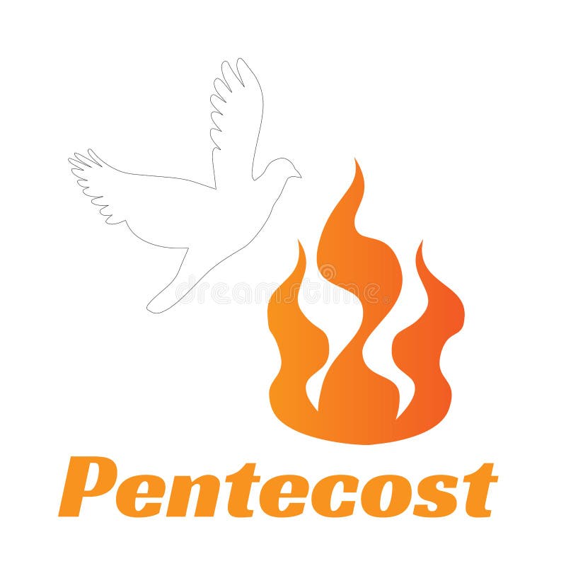 Pentecost Sunday Abstract Poster Design Stock Vector - Illustration of ...
