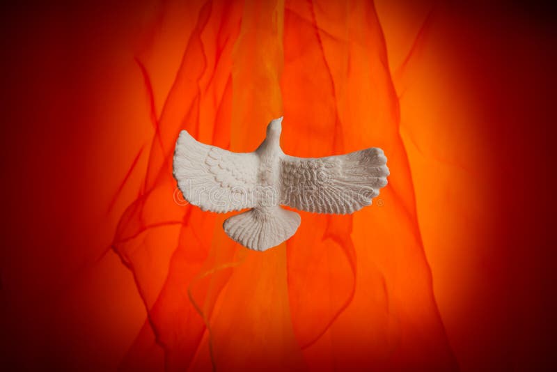 Pentecost Sunday. Pentecost Background with Flying Dove Stock Image ...