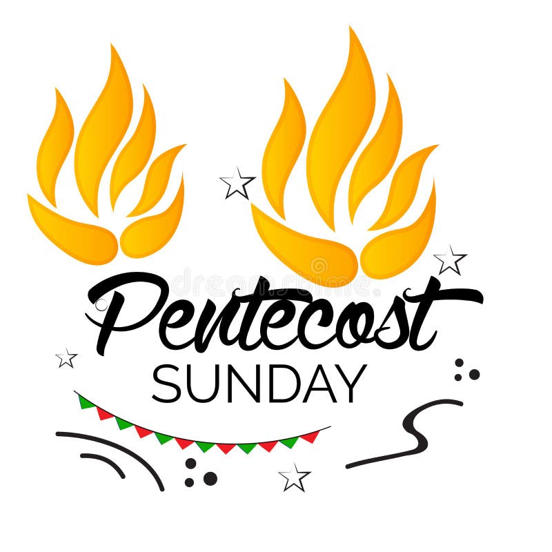 Pentecost Sunday. stock illustration. Illustration of abstract - 92222186
