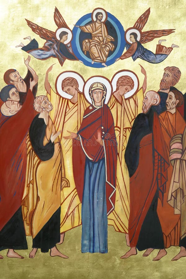 VIENNA, AUSTRIA - 19 DICEMBRE 2016: L'icona Della Pentecoste Sulla Tela ...