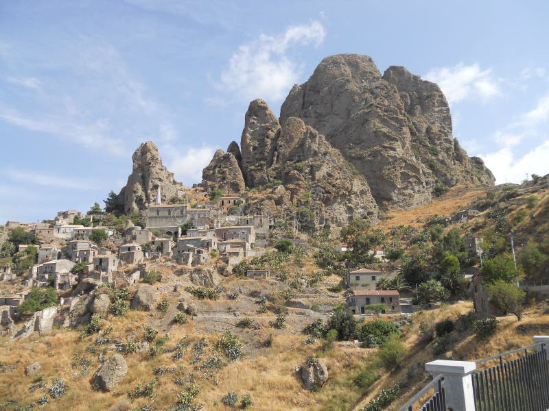 Pentedattilo stock image. Image of italy, calabria, wonderful - 40399157