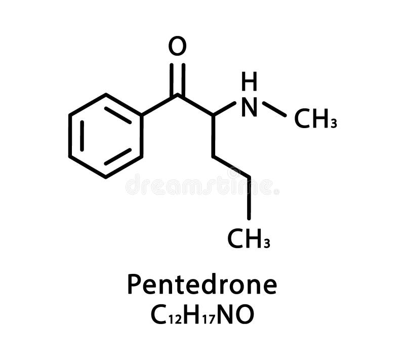 Pentedrone Molecular Structure. Pentedrone Skeletal Chemical Formula ...