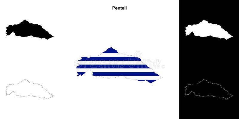 Penteli Outline Stock Illustrations – 1 Penteli Outline Stock ...
