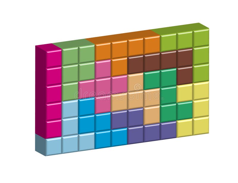 Pentomino stock vector. Illustration of logic, rectangle - 50439278