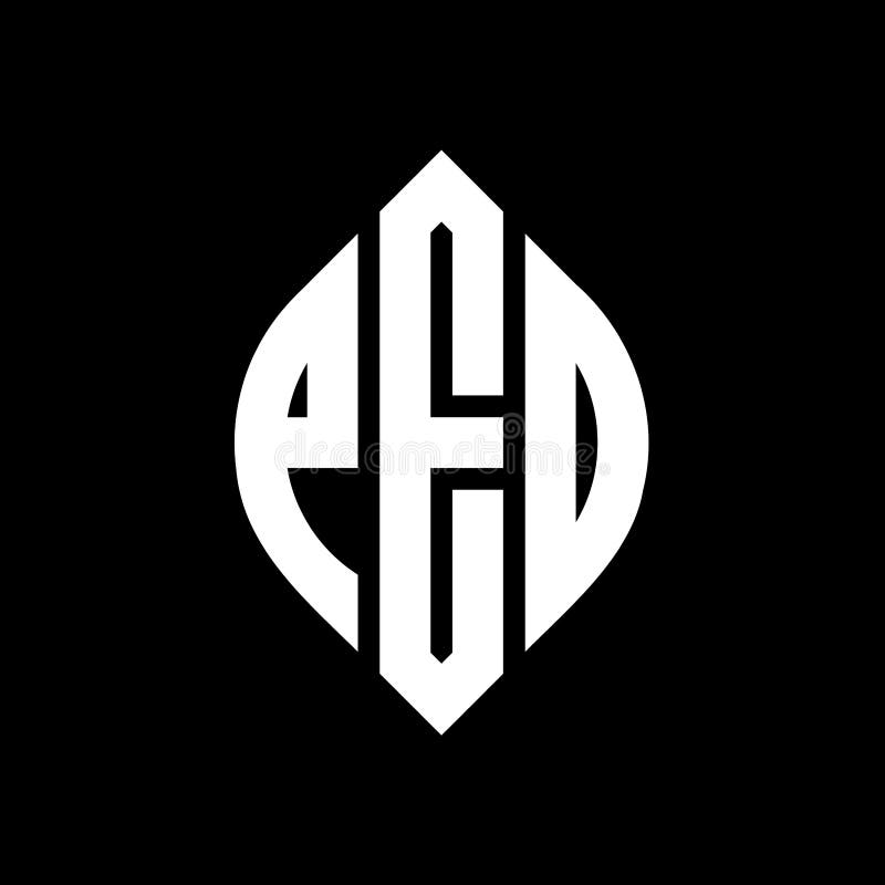 PEO Circle Letter Logo Design with Circle and Ellipse Shape. PEO ...
