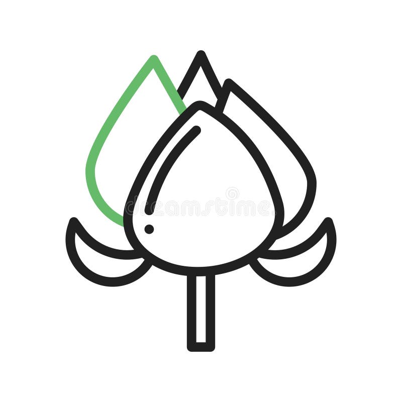 Peony Icon Image. stock illustration. Illustration of symbol - 288597592