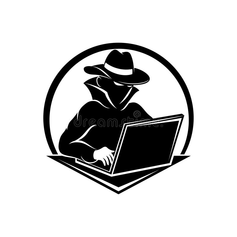 Hacker People Silhouette Laptop Stock Illustrations – 691 Hacker People ...