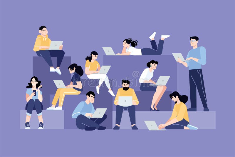 People concept stock vector. Illustration of advertising - 243915353