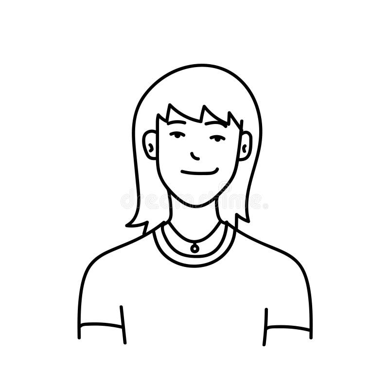 Unique Hand Drawn People Doodle Illustration Sketch Stock Vector ...