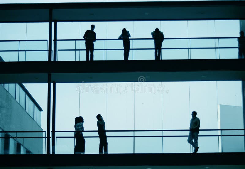 Businesspeople Looking Out of a Window Stock Photo - Image of colleague ...