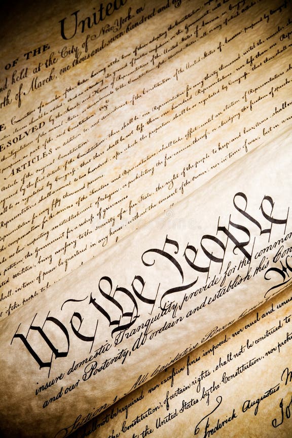 We the people stock image. Image of parchment, bill, document - 3548013