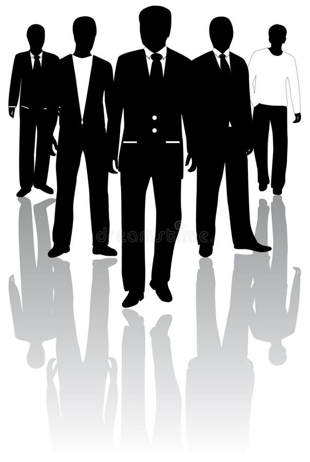 Business people shadows-2 stock illustration. Illustration of male - 87374